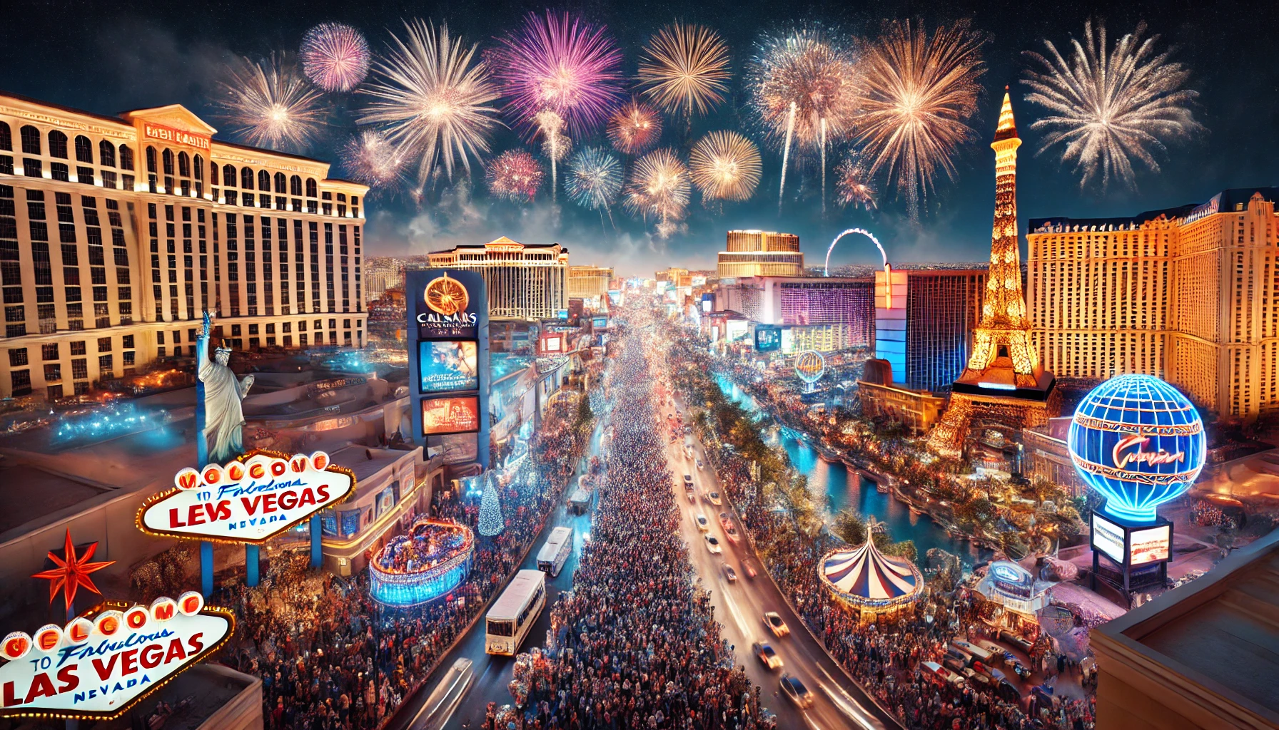 New Year's Day in Las Vegas