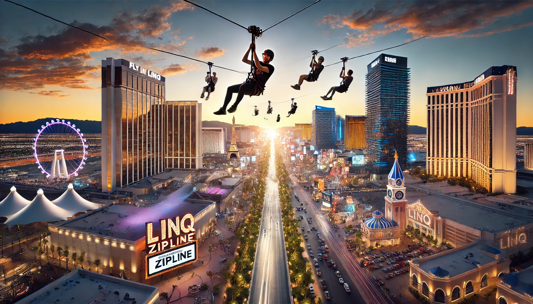 Fly LINQ Zipline – LINQ Promenade